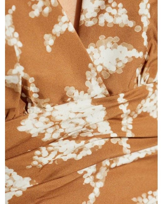 Max Mara 'Bella' Dress in Metallic | Lyst