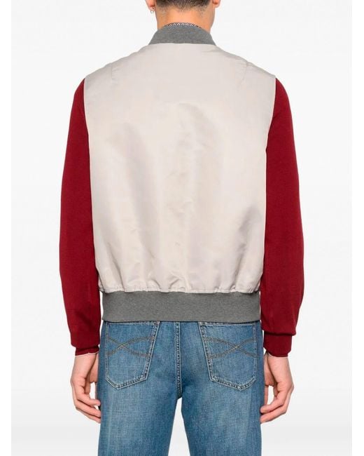 Brunello Cucinelli Bomber Jacket in Natural for Men | Lyst UK