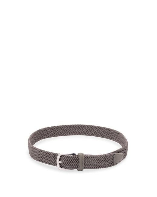 Anderson's Elastic Woven Belt in White for Men | Lyst UK