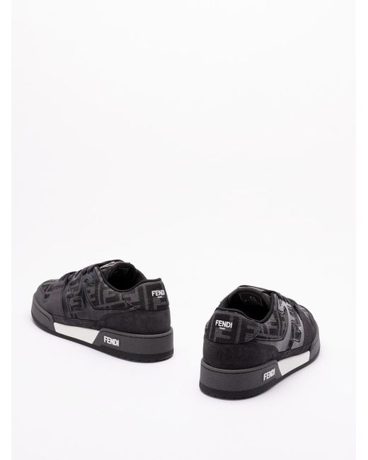Fendi `Match Cross` Sneakers in Black for Men | Lyst