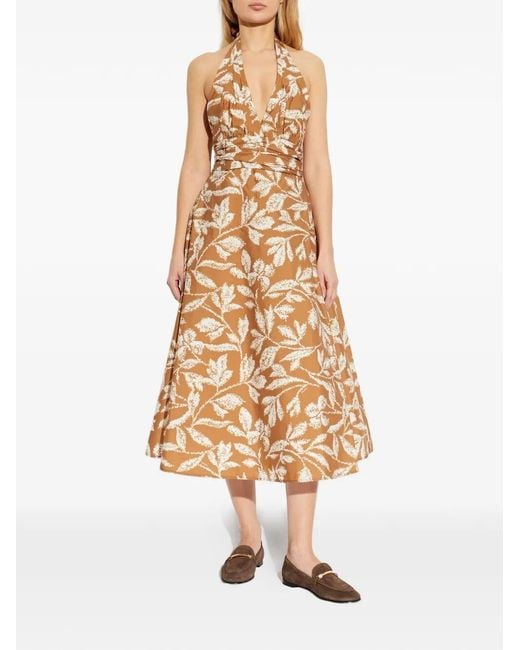 Max Mara 'Bella' Dress in Metallic | Lyst