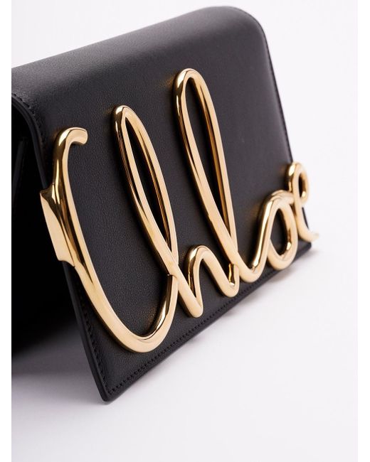 Chloé 'Chloé Iconic' Chain Bag in Black | Lyst