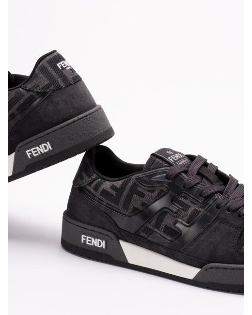 Fendi `Match Cross` Sneakers in Black for Men | Lyst