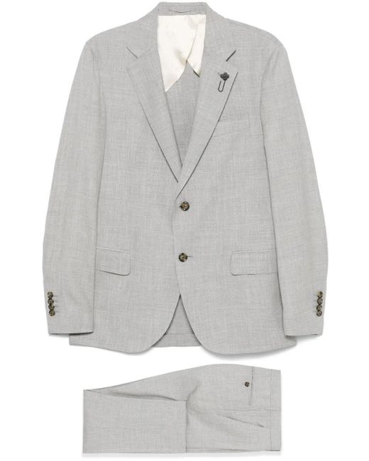 Lardini 'Iconic Drop 7 Reg' Suit in Grey for Men | Lyst UK