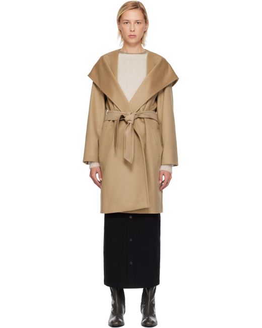 Max Mara Tan Newmang Coat in Black | Lyst UK