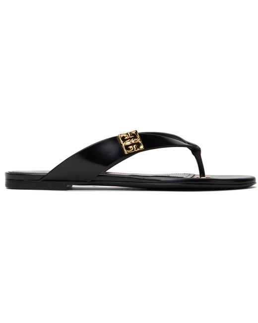 Givenchy Tong 4G Liquid Flip-Flops in Black | Lyst