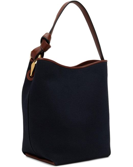 JW Anderson Navy Jwa Corner Bucket Bag in Blue | Lyst
