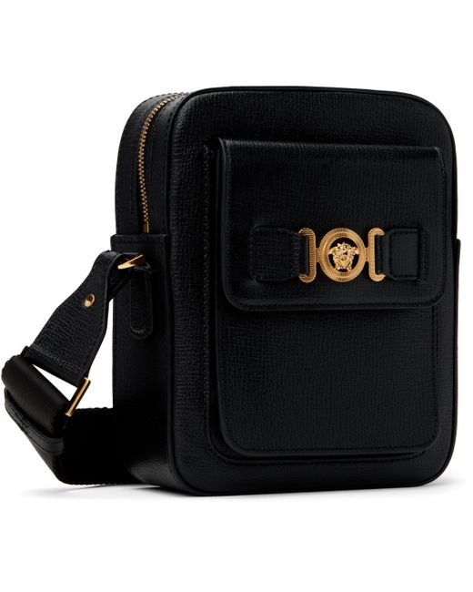 Versace Medusa Biggie Crossbody Pouch in Black for Men | Lyst