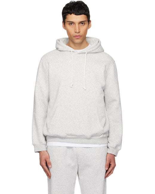 Skims Fleece Lounge Classic Hoodie in White for Men | Lyst UK