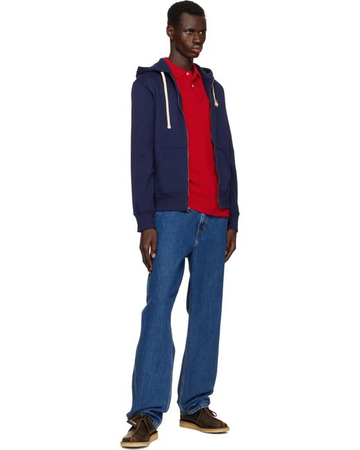 Polo Ralph Lauren Custom Slim Fit Big Pony Mesh Polo in Red for Men | Lyst