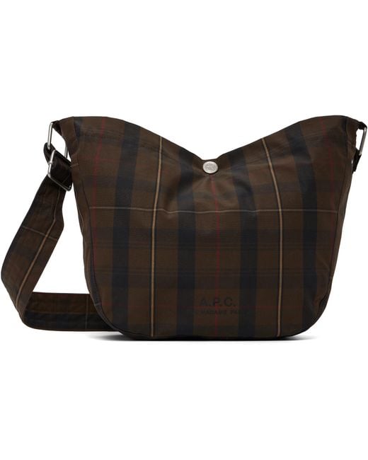 A.P.C. Journal Small Satchel Bag in Black for Men | Lyst UK