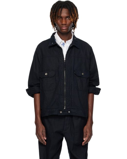 Engineered Garments Trucker Jacket in Blue for Men | Lyst UK