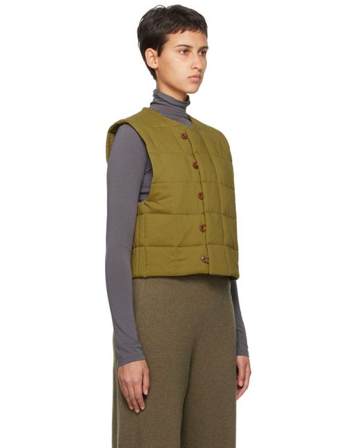 LEMAIRE Khaki Wadded Vest