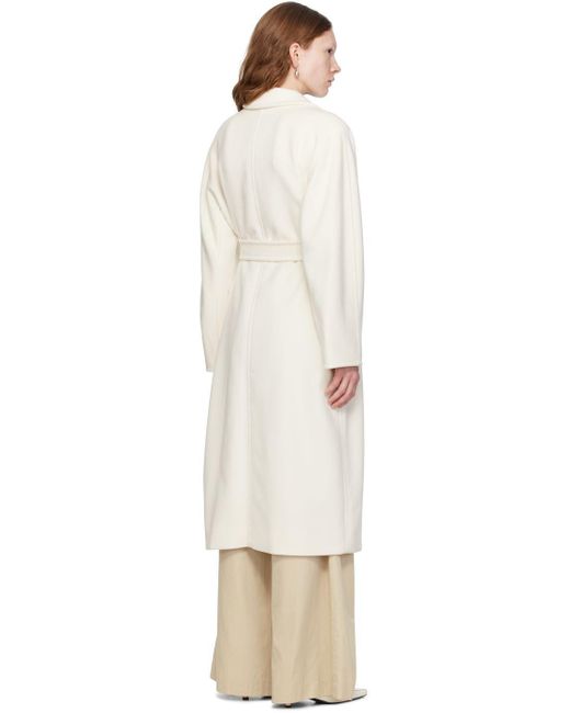 Max Mara White Madame Coat in Black | Lyst