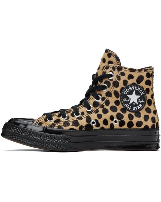 Converse Tan & Chuck 70 Pony Hair Sneakers in Black for Men | Lyst