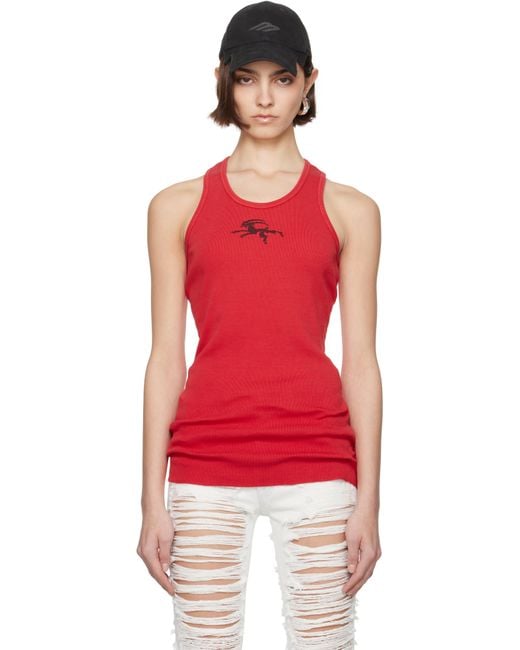 PROTOTYPES Goat Tank Top in Red | Lyst
