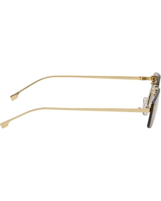 Fendi First' Crystal Sunglasses in Black for Men | Lyst UK