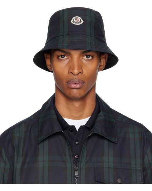 Moncler Reversible Bucket Hat in Black for Men | Lyst UK