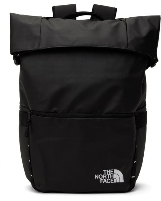 The North Face Base Camp Voyager Roll Top Backpack in Black for Men | Lyst