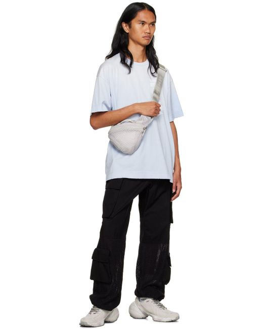 Givenchy Gray Small G-zip Triangle Bag in White for Men | Lyst