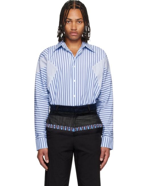 Edward Cuming Arm Flex Shirt in Blue for Men | Lyst UK