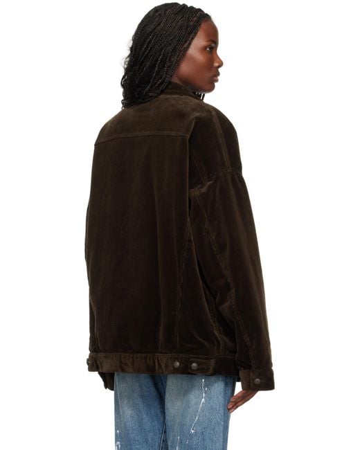 R13 Lacey Trucker Jacket in Black | Lyst