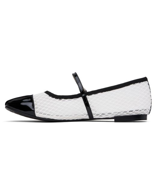 Repetto Georgiana Mesh Mary-Jane Ballerina Flats in Black | Lyst
