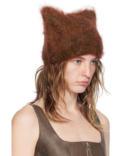 KNWLS Precious Beanie in Brown | Lyst UK
