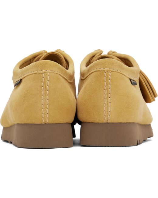 Clarks Tan Wallabee Gore-Tex Derbys in Black for Men | Lyst