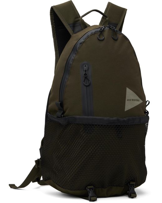 and wander Khaki Pe/Co 20L Daypack Backpack in Black for Men | Lyst