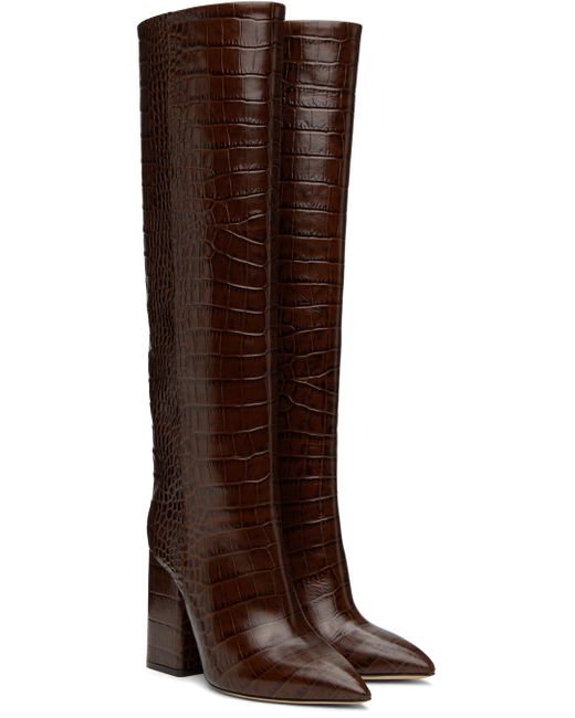 Paris Texas Anja Boots in Brown | Lyst