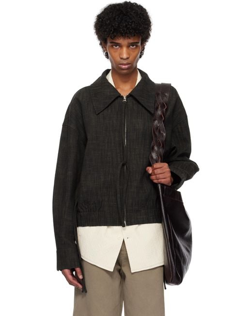 NULLUS Tie A Knot Jacket in Black for Men | Lyst