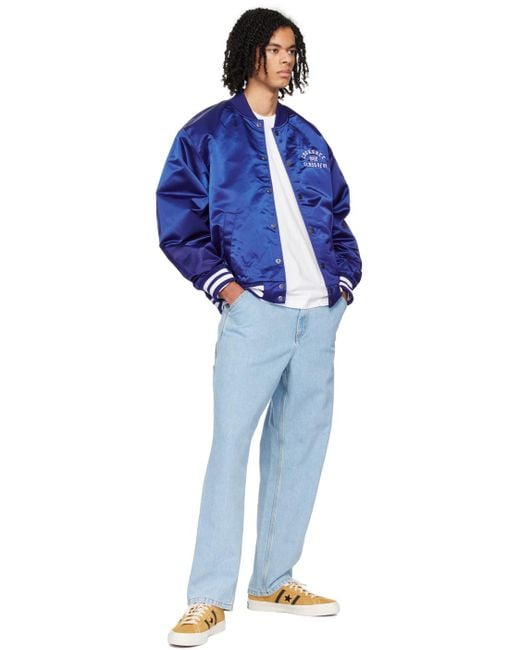 Carhartt Blue 'class Of 89' Bomber Jacket for Men | Lyst Carhartt Blue 'class Of 89' Bomber Jacket for Men | Lyst