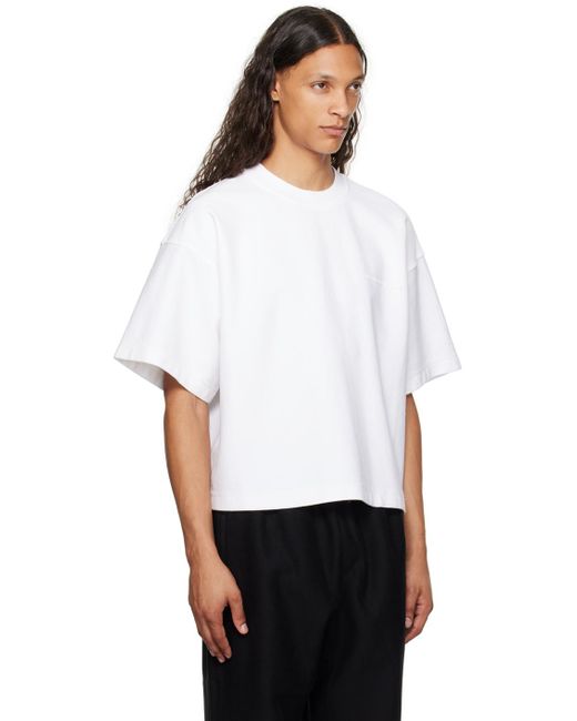 Alexander Wang Puffed Logo Oversize T-Shirt in White for Men | Lyst