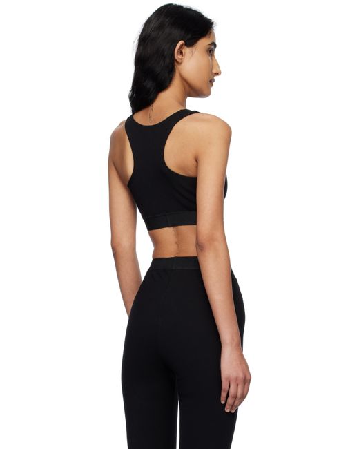 Versace 90S Vintage Logo Sport Bra in Black | Lyst