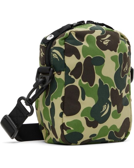 A Bathing Ape Abc Camo Mini Shark Bag in Green for Men | Lyst