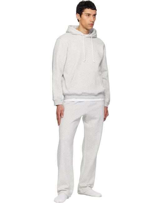 Skims Fleece Lounge Classic Hoodie in White for Men | Lyst UK