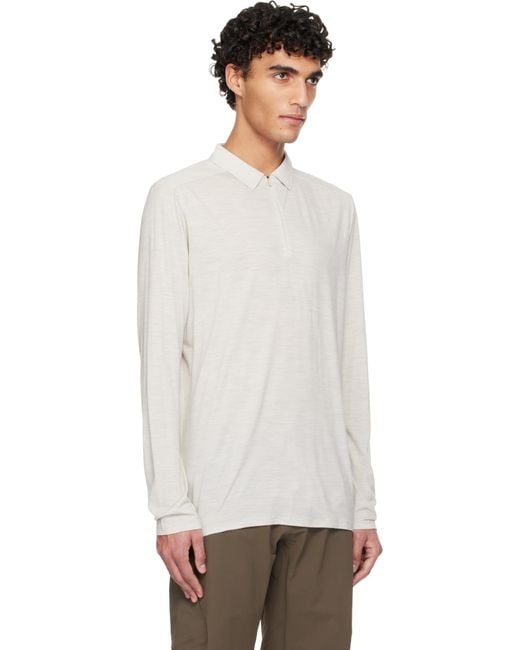 Veilance Frame Ls Polo in Black for Men | Lyst UK