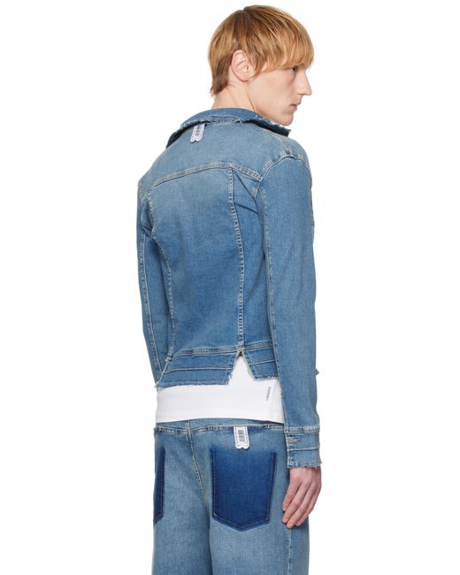PROTOTYPES Tight Denim Jacket in Blue for Men | Lyst