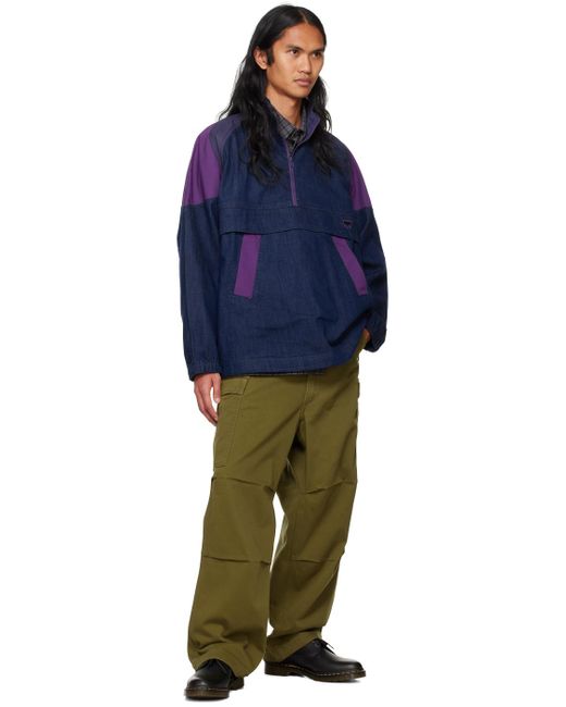 Levi's Denim Poplin Paneled Skate Jacket in Blue for Men | Lyst