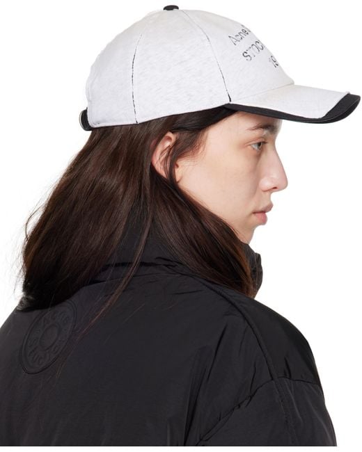 Acne Studios Logo Stamp Cap in Black | Lyst