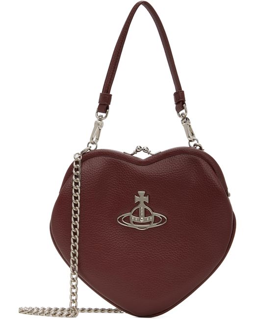 Vivienne Westwood Burgundy Belle Heart Frame Bag in Purple | Lyst