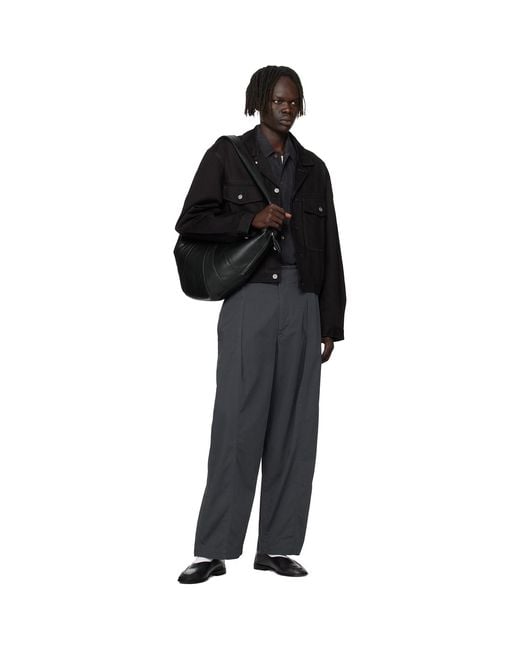 Lemaire Large Croissant Bag in Black for Men | Lyst