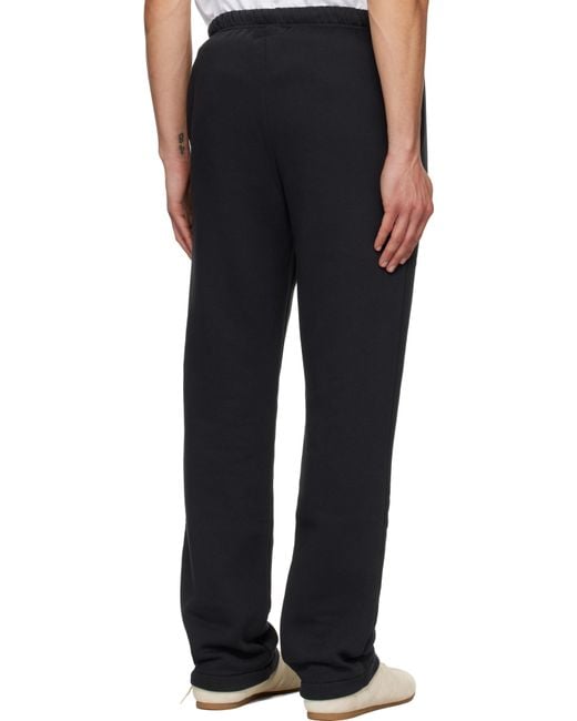 Skims Fleece Lounge Classic Straight-Leg Sweatpants in Black for Men ...