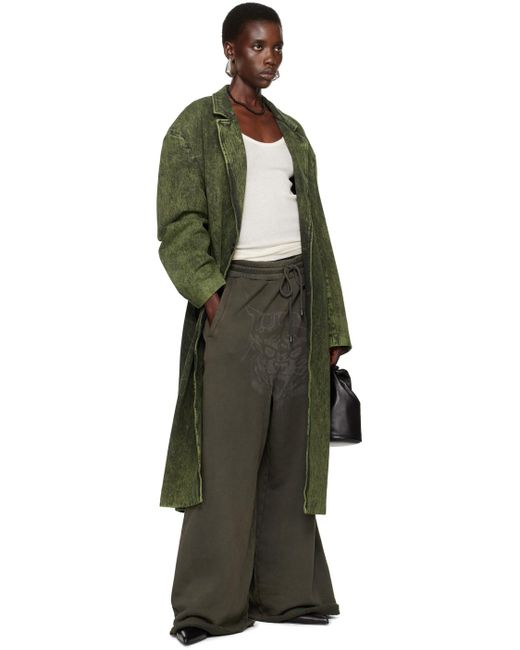 Lu'u Dan Crombie Denim Coat in Black | Lyst