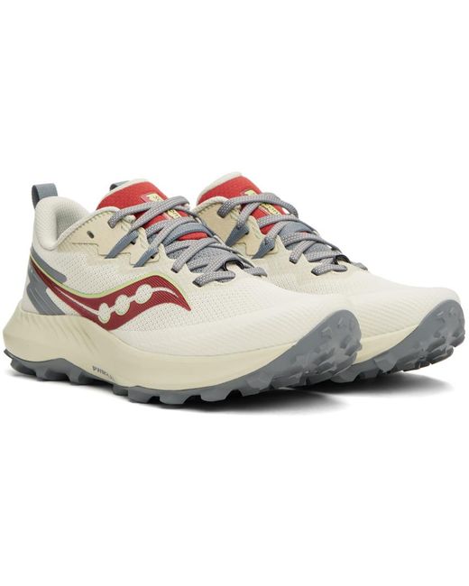 Saucony Gray Red Peregrine 14 Sneakers in Black for Men Lyst UK