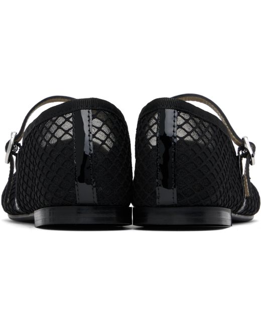 Repetto Mesh Georgiana Mary-jane Ballerina Flats in Black | Lyst