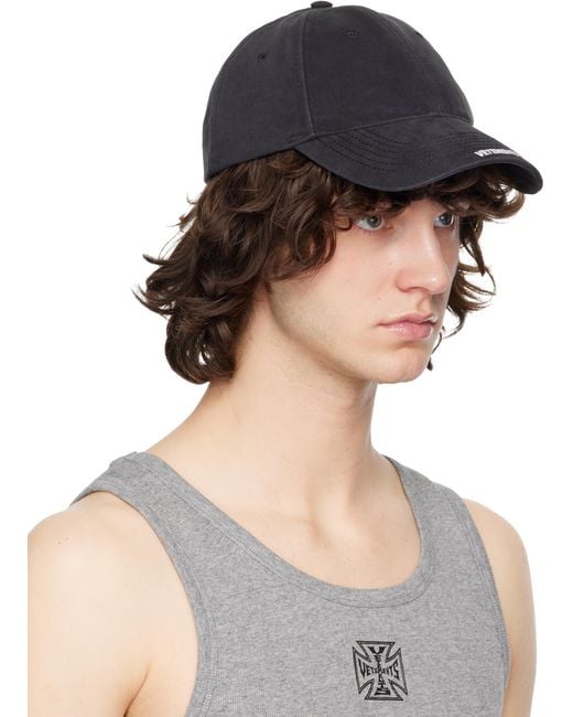 Vetements Nano Logo Cap in Blue for Men | Lyst UK