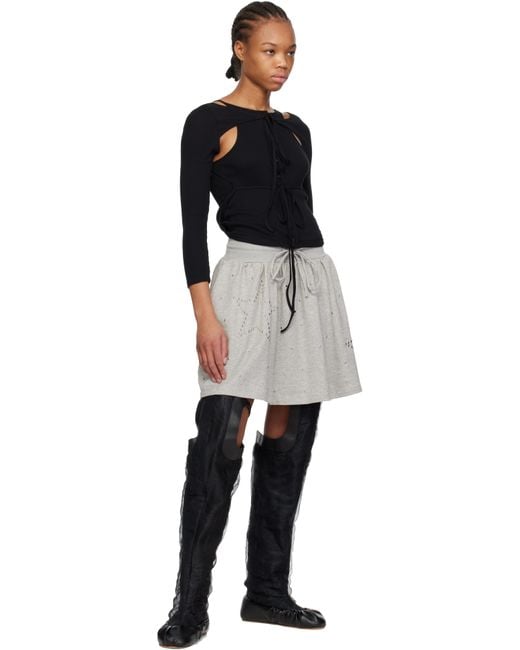 Yume Yume Sheer Ballerina Tall Boots in Black | Lyst