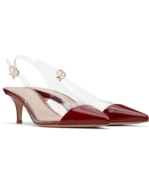 Gianvito Rossi Plexi Sling 55 Heels in Black | Lyst